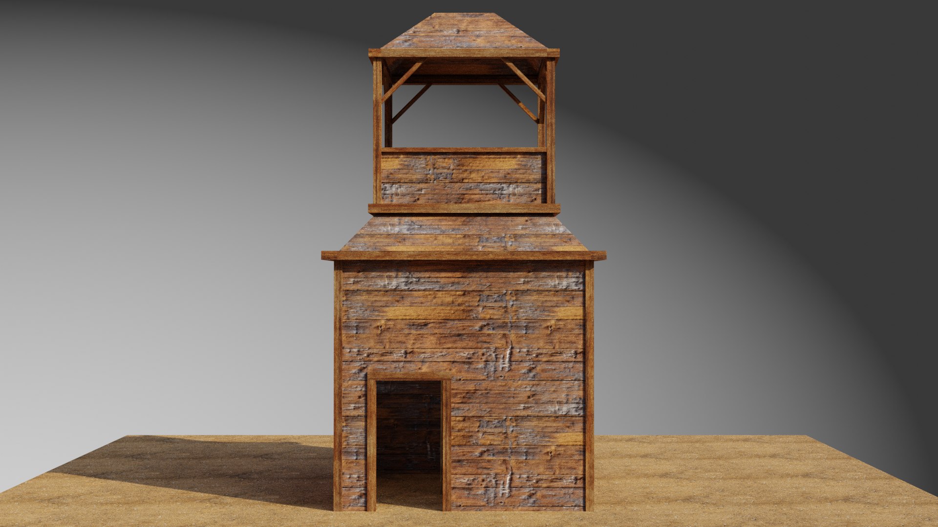 Wooden Military Tower 3D Model - TurboSquid 1581010