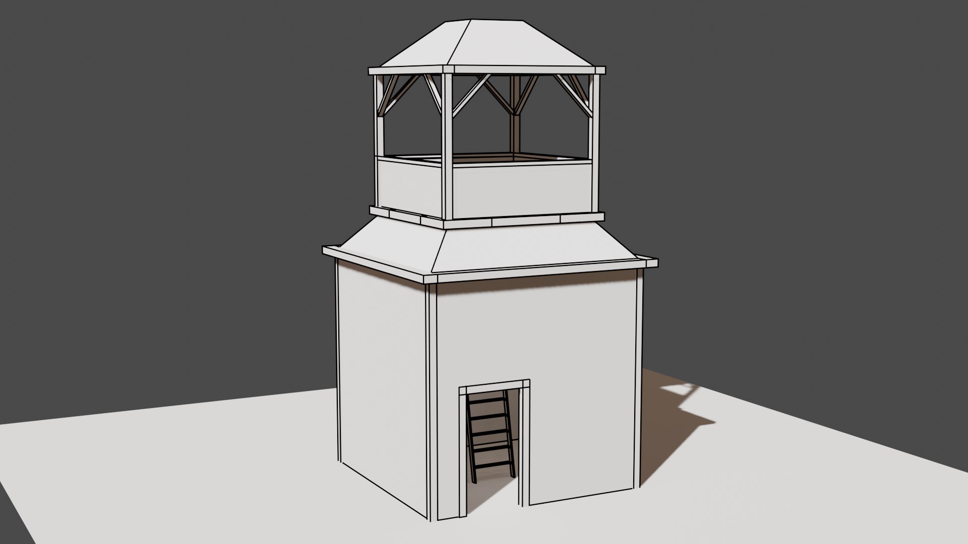 Wooden Military Tower 3D Model - TurboSquid 1581010