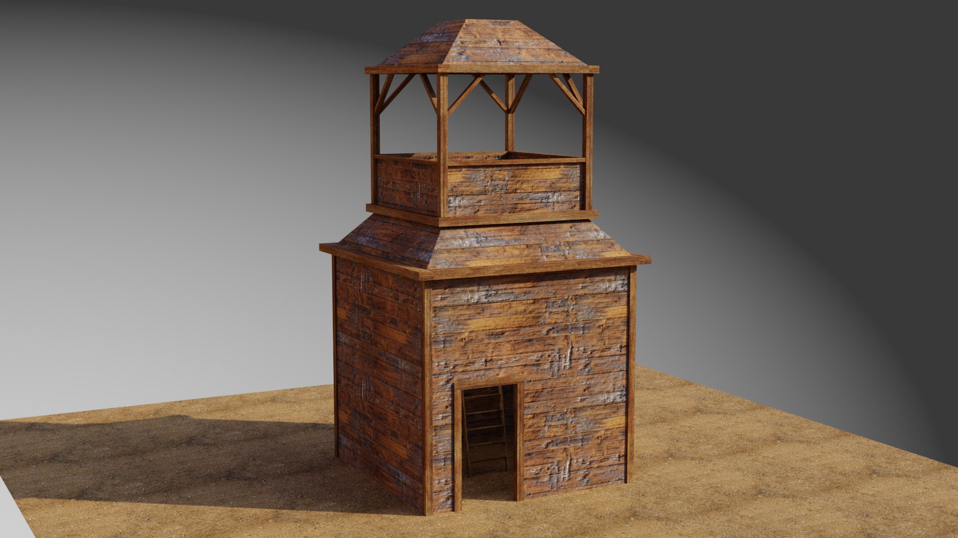 Wooden Military Tower 3D Model - TurboSquid 1581010
