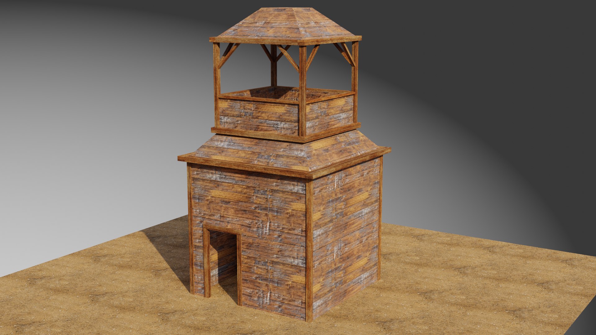 Wooden Military Tower 3D Model - TurboSquid 1581010