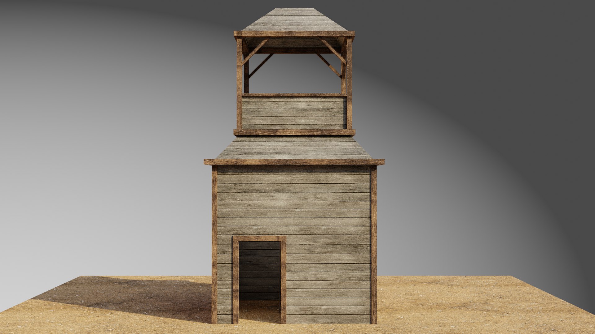 Wooden Military Tower 3D Model - TurboSquid 1581010