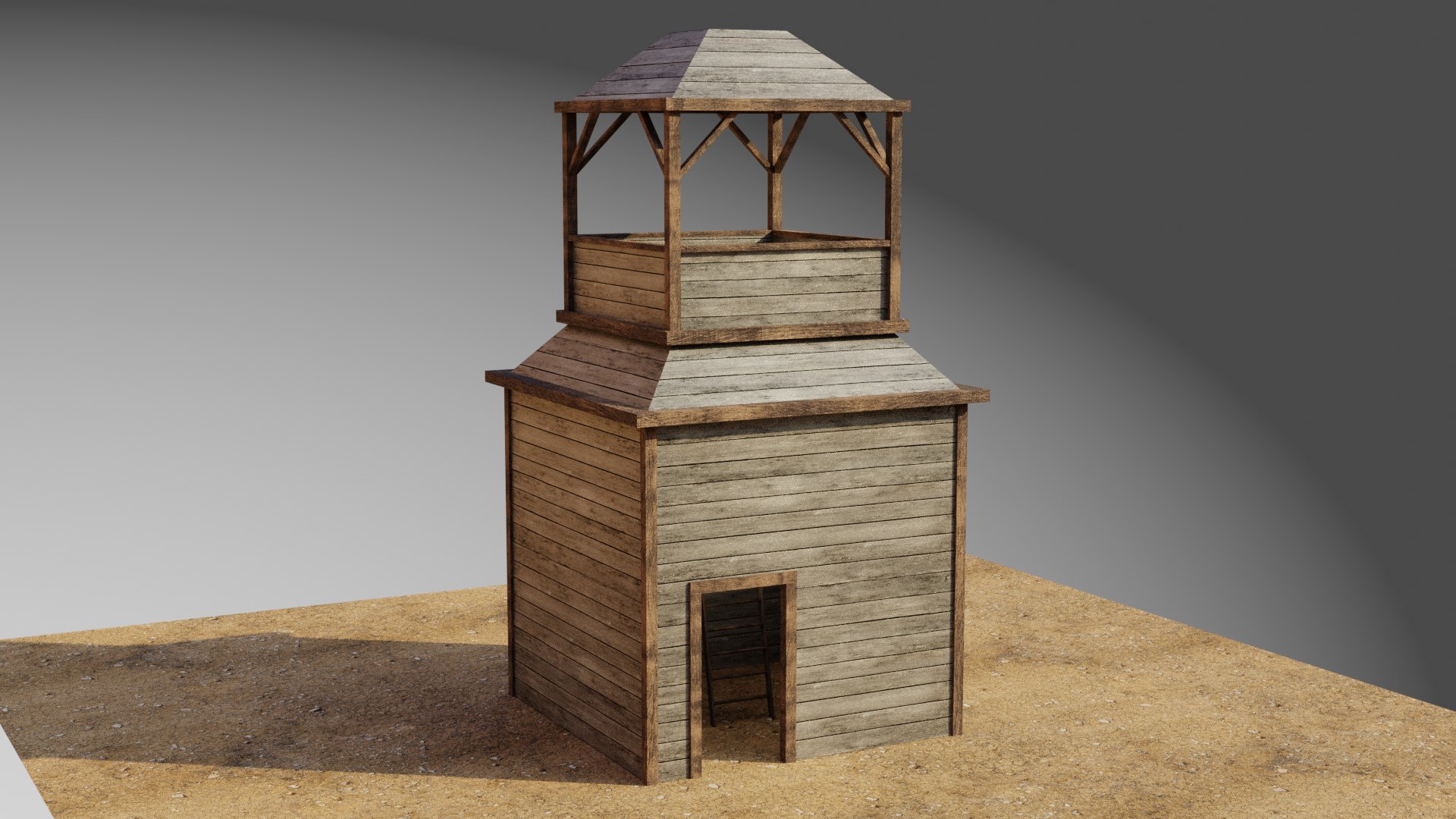 Wooden Military Tower 3D Model - TurboSquid 1581010