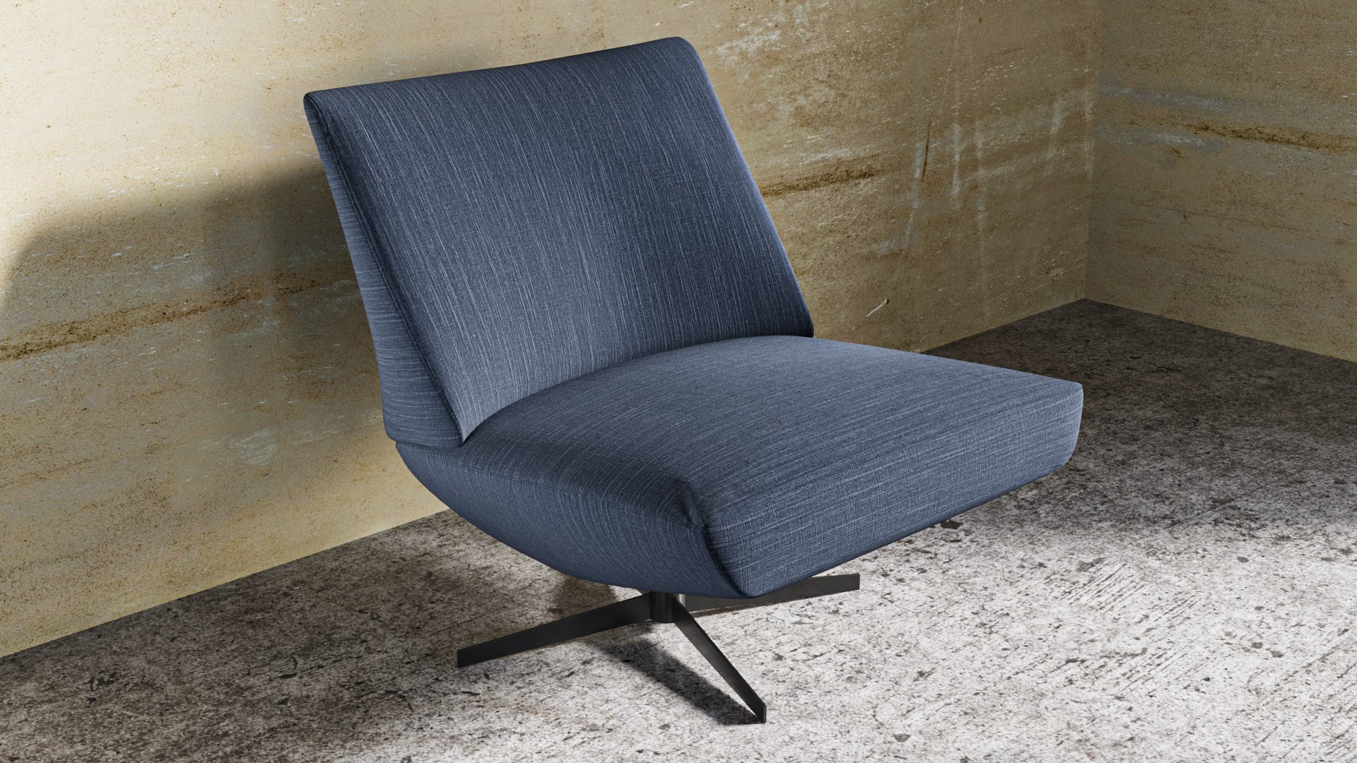 3D Armchair Sleek Model - TurboSquid 2125547