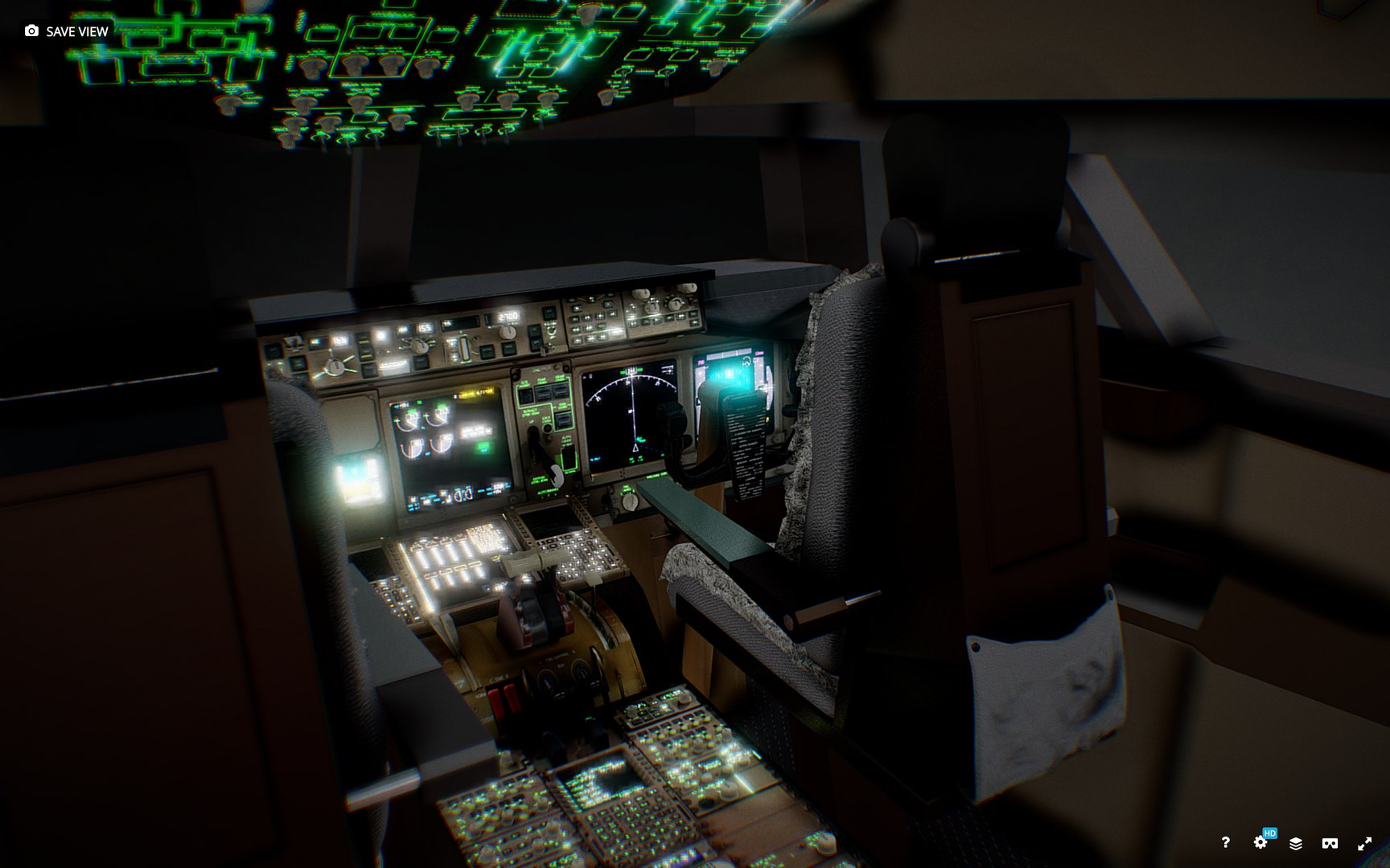 3D Boeing B777 Airplane Cockpit - TurboSquid 1887651