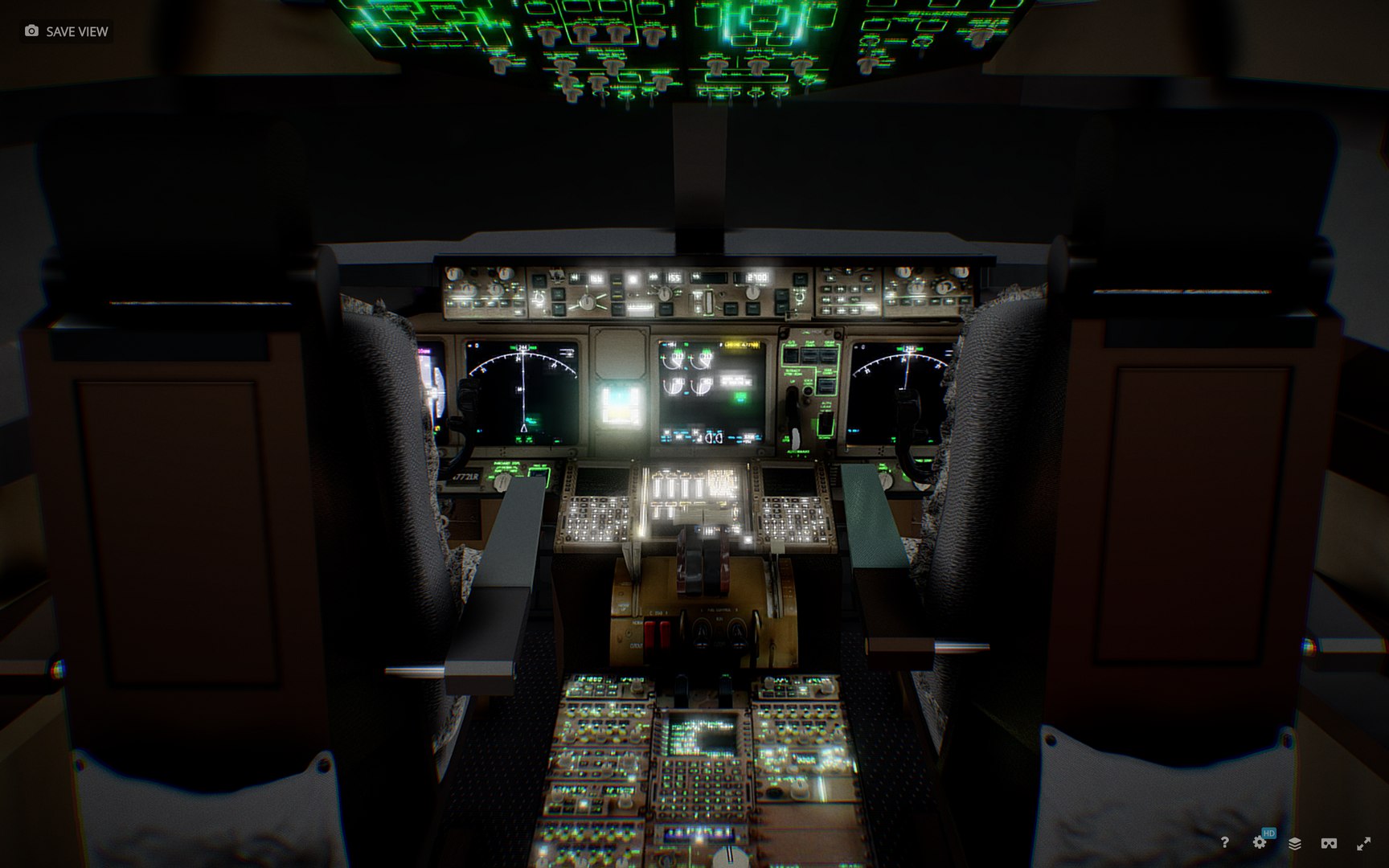 3D Boeing B777 Airplane Cockpit - TurboSquid 1887651