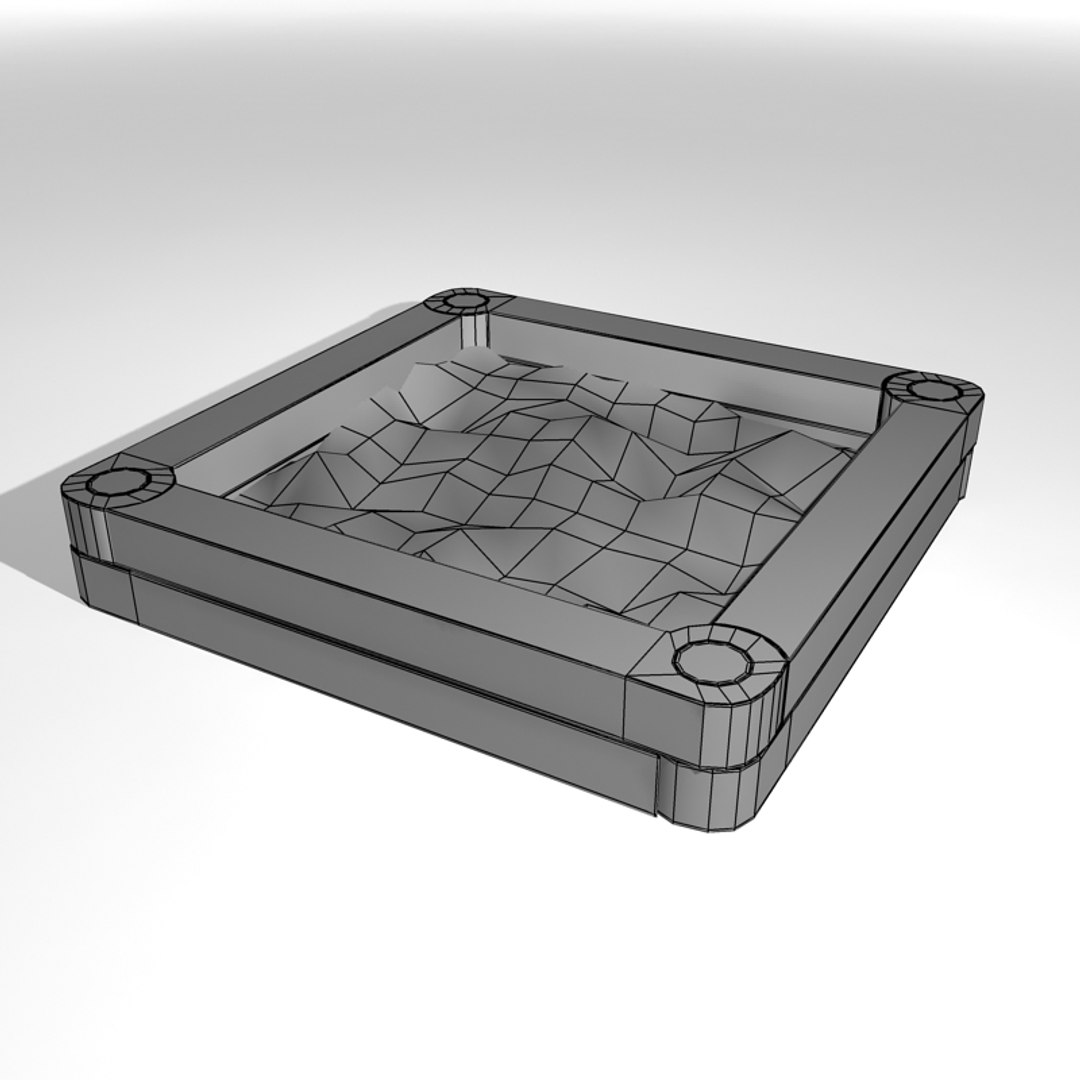 3d Sandbox Sand Model