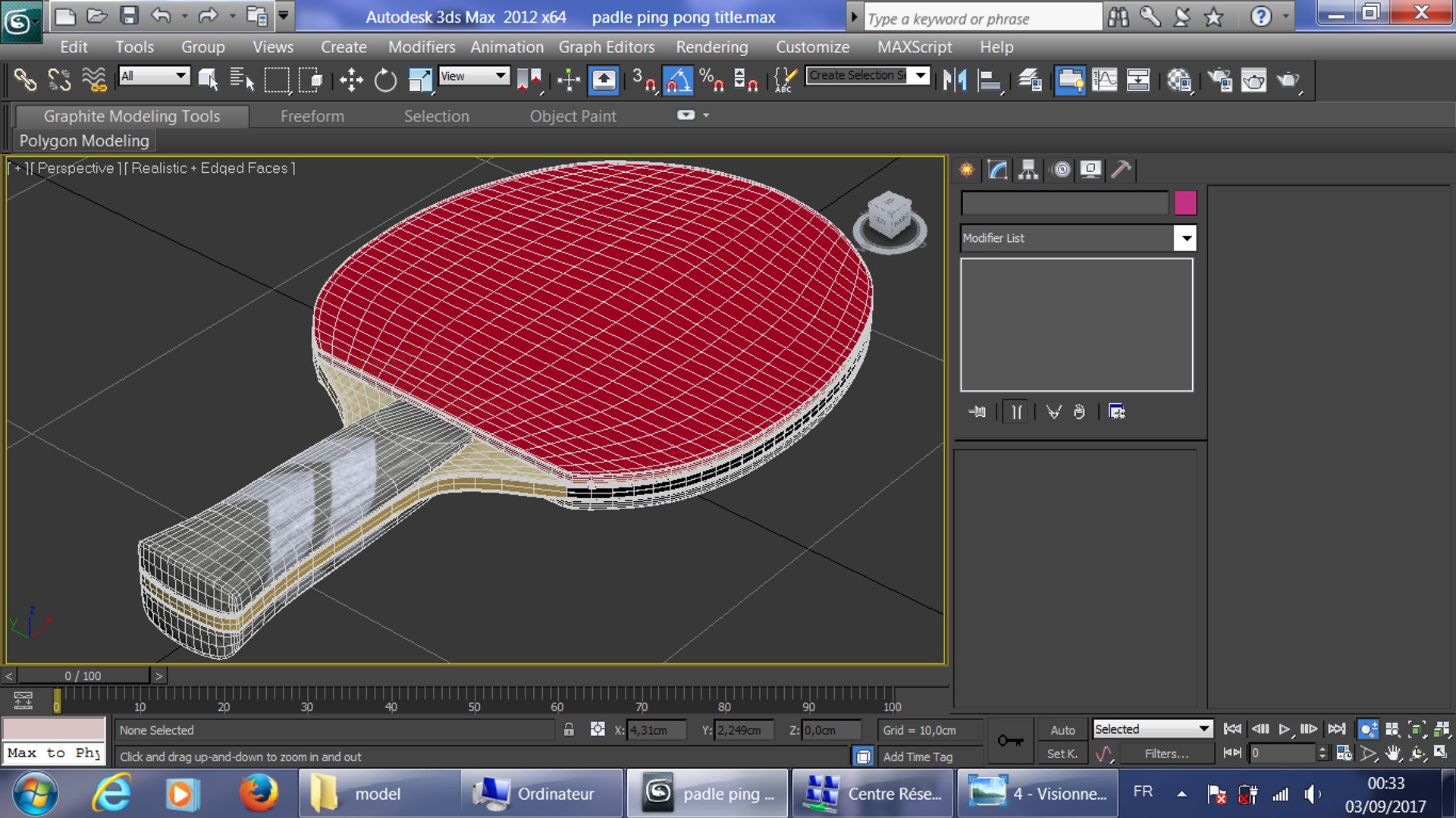 3D Ping Pong Paddle Model - TurboSquid 1198280