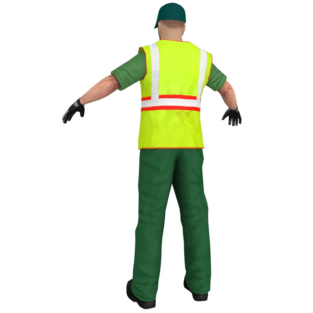 Character Worker Person 3D Model - TurboSquid 1305183