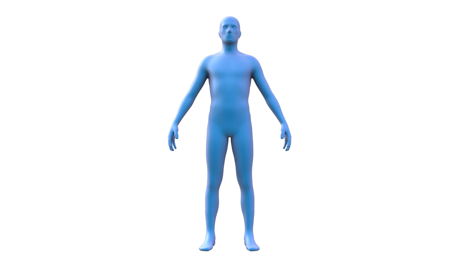 Man Blue Posing 3D Model - TurboSquid 1342312