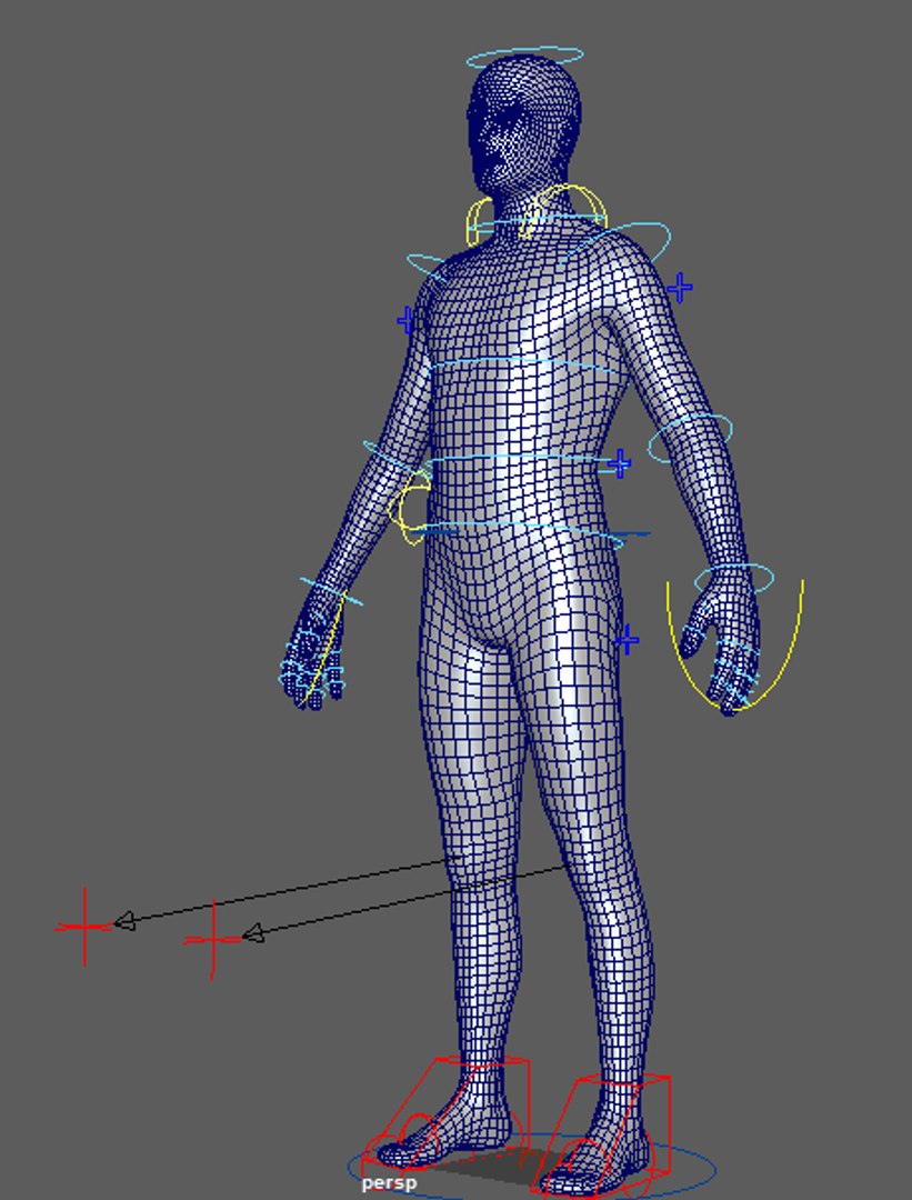 Man Blue Posing 3D Model - TurboSquid 1342312