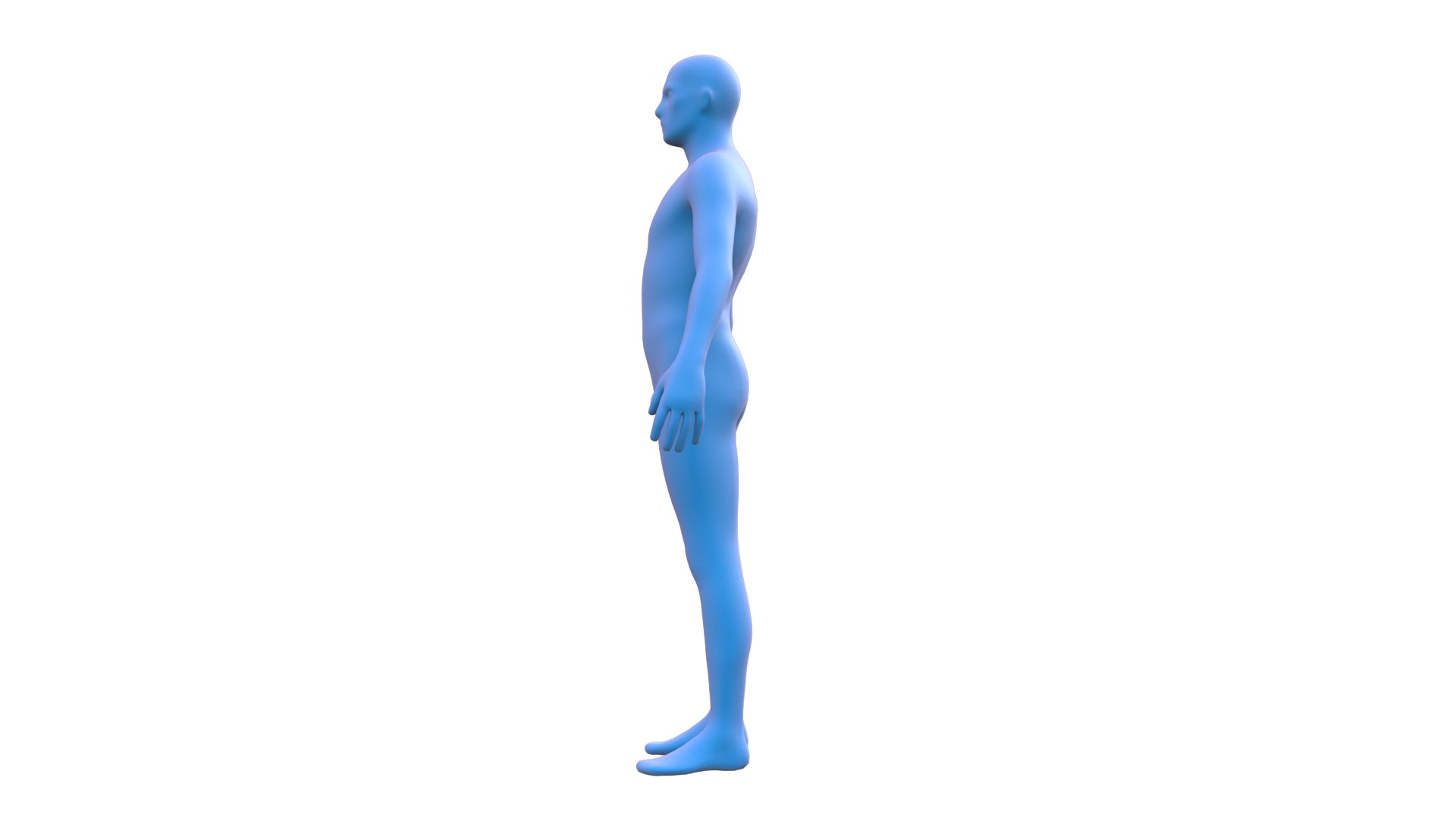 Man Blue Posing 3D Model - TurboSquid 1342312