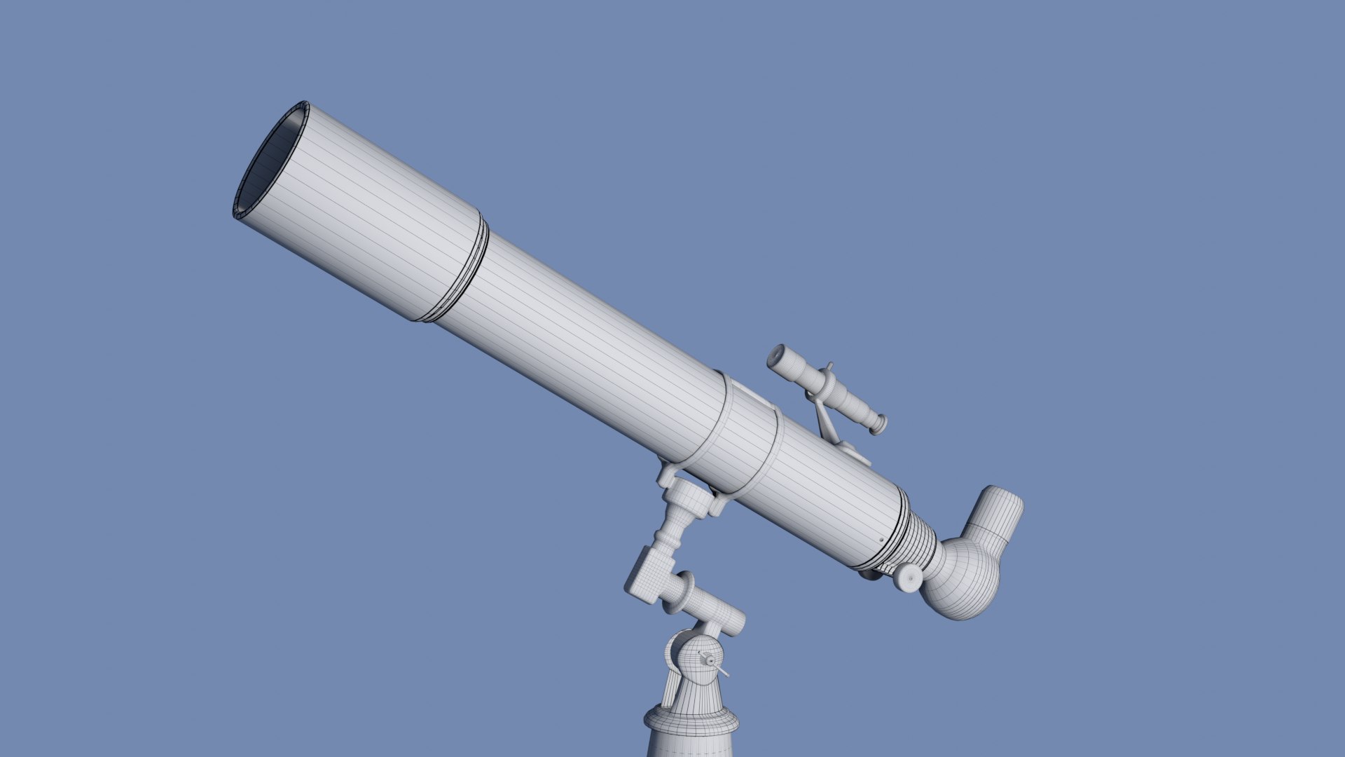 3D Model Stationary Refracting Telescope - TurboSquid 1556869