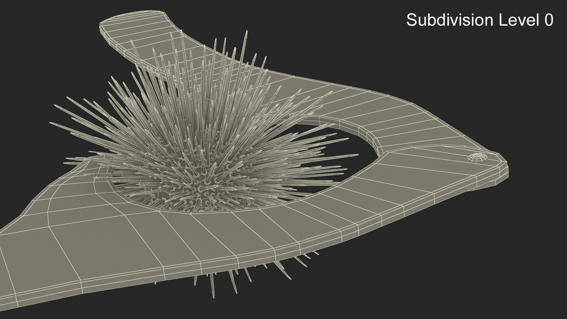 Sea Urchin With Scissors 3D Model - TurboSquid 2382948