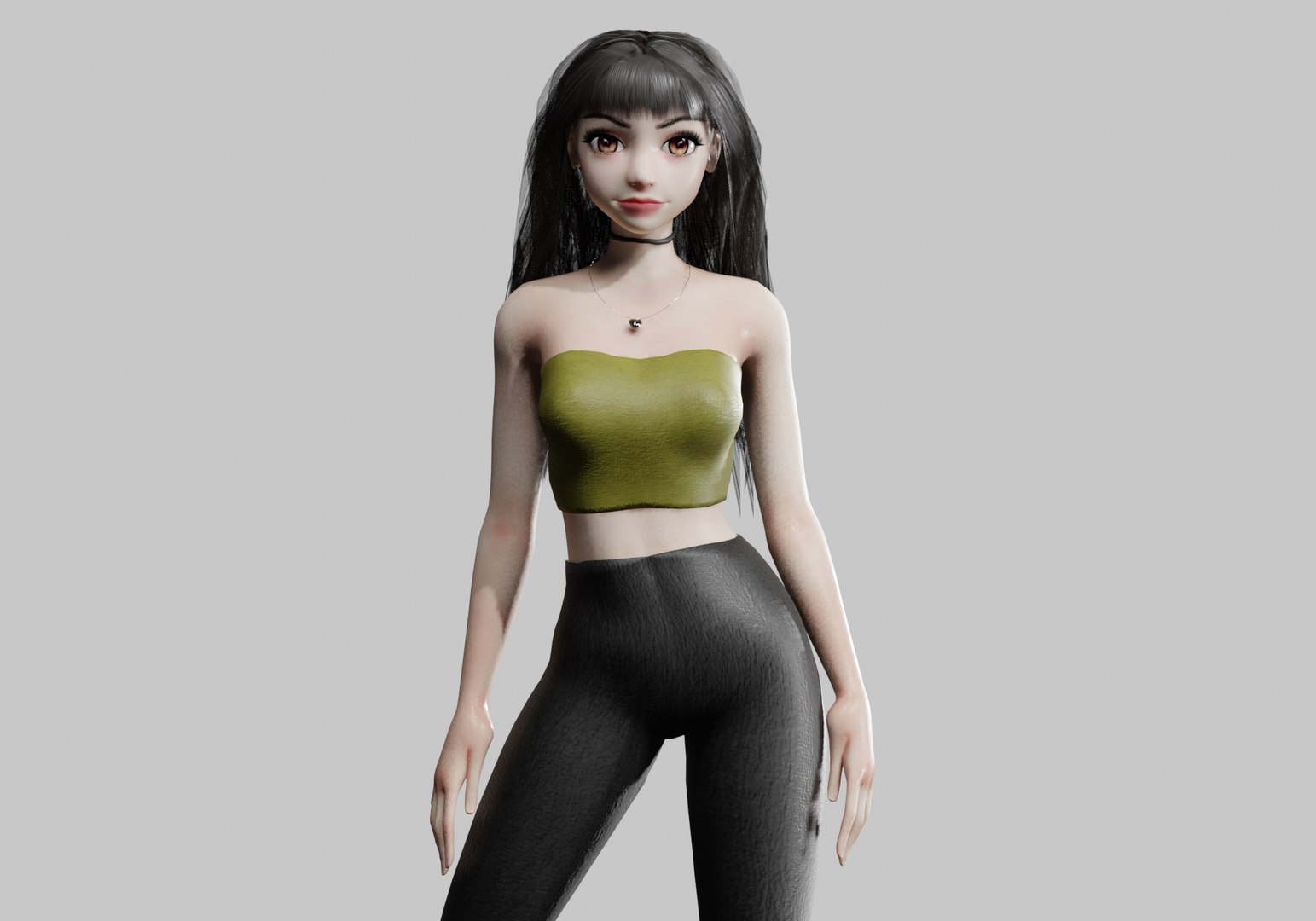 Cute Cool Woman V30926 3D Model - TurboSquid 2276833