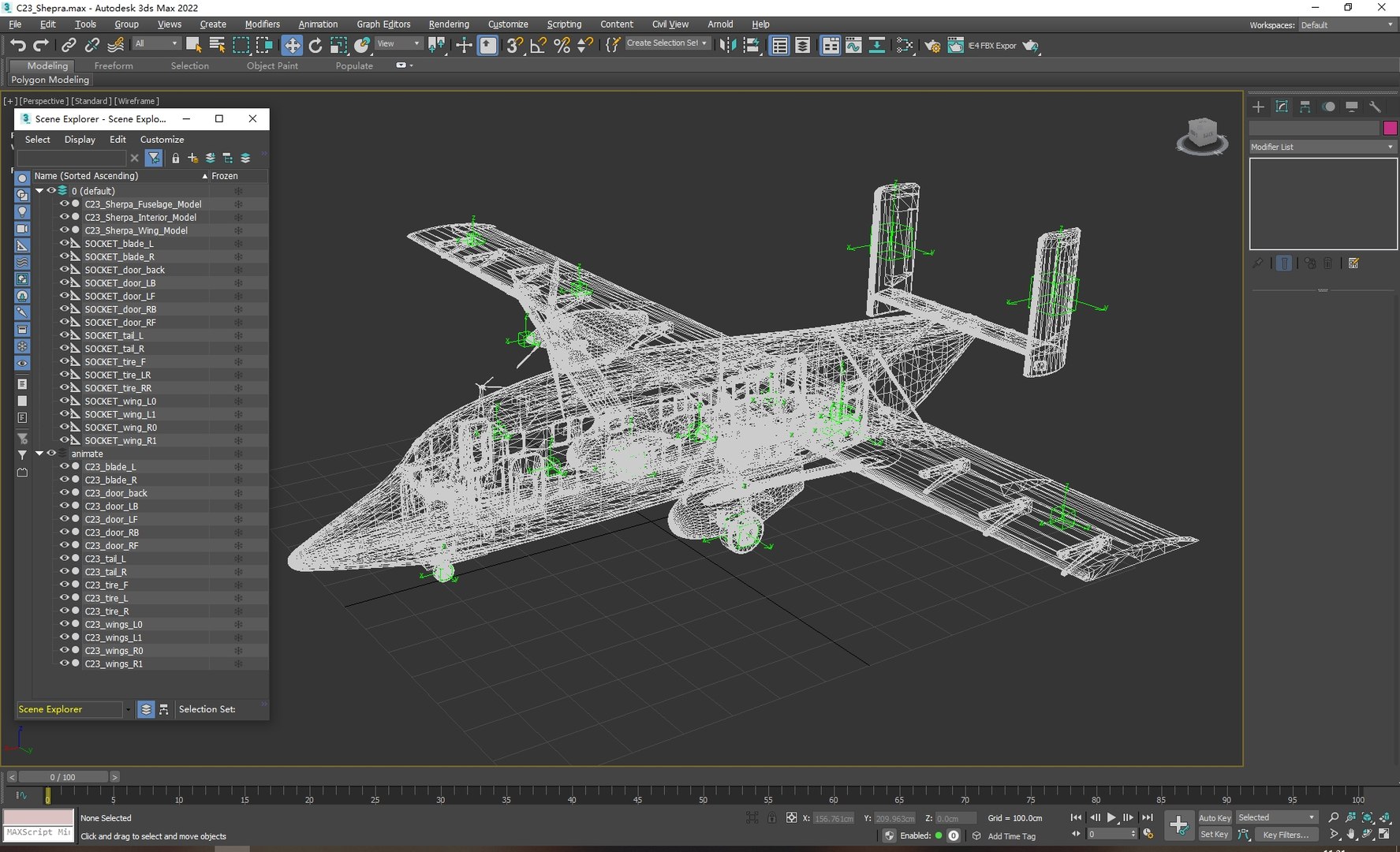 Short C-23 Sherpa 3D Model - TurboSquid 2418730