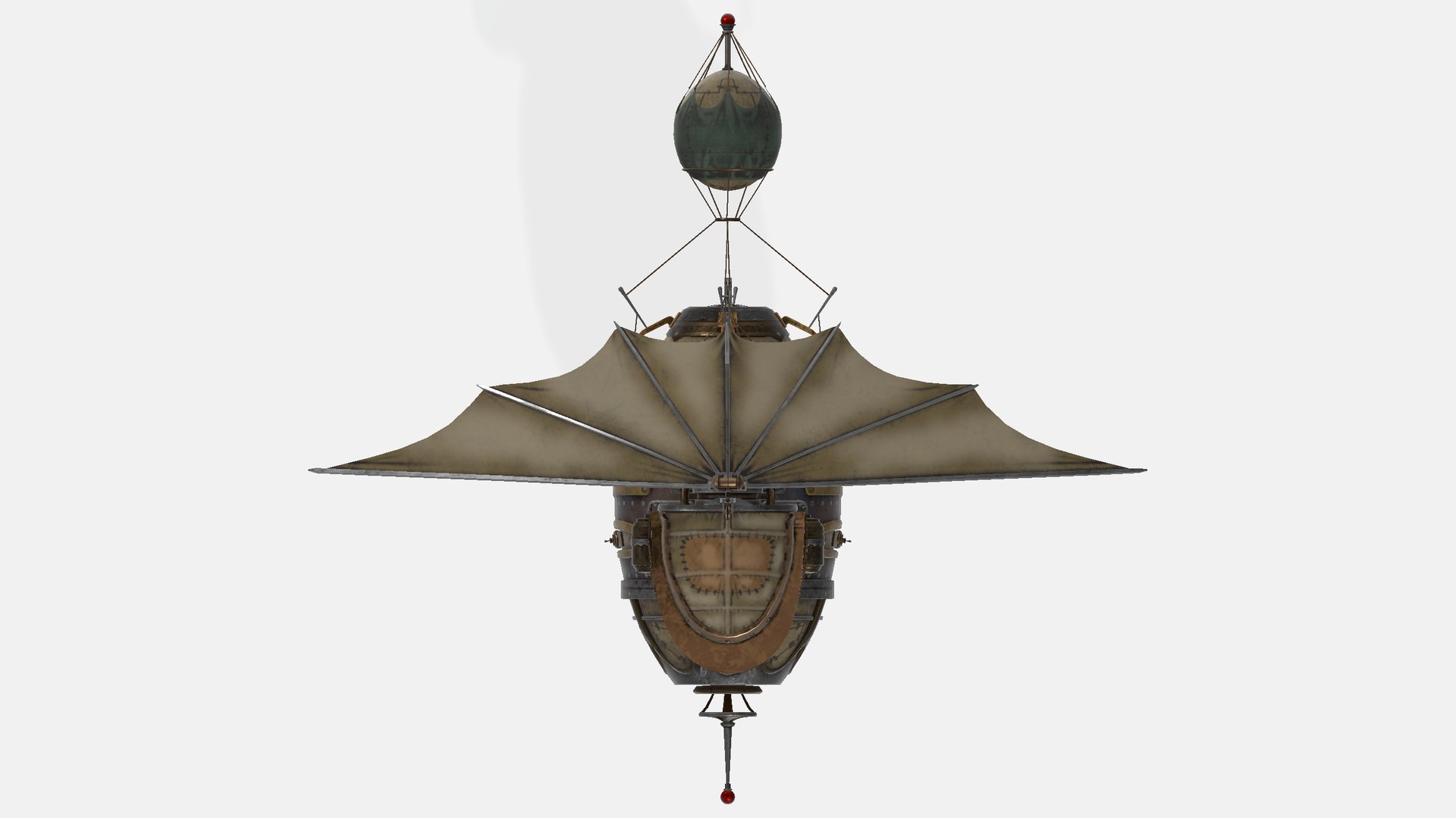 3D Steampunk Dirigible Model - TurboSquid 2321693