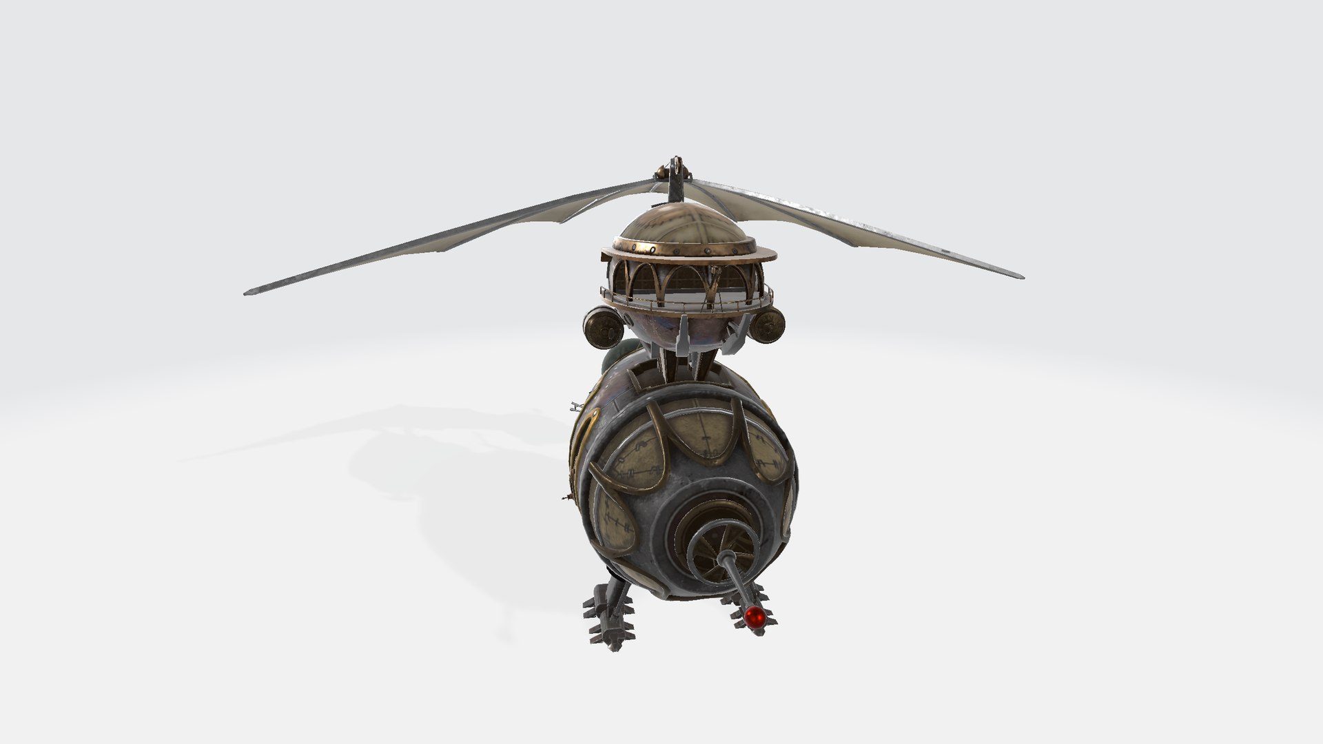 3D Steampunk Dirigible Model - TurboSquid 2321693