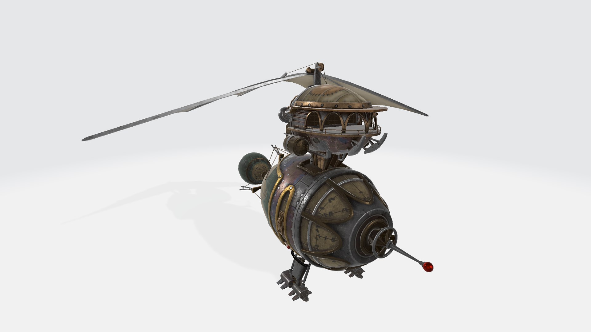 3D Steampunk Dirigible Model - TurboSquid 2321693