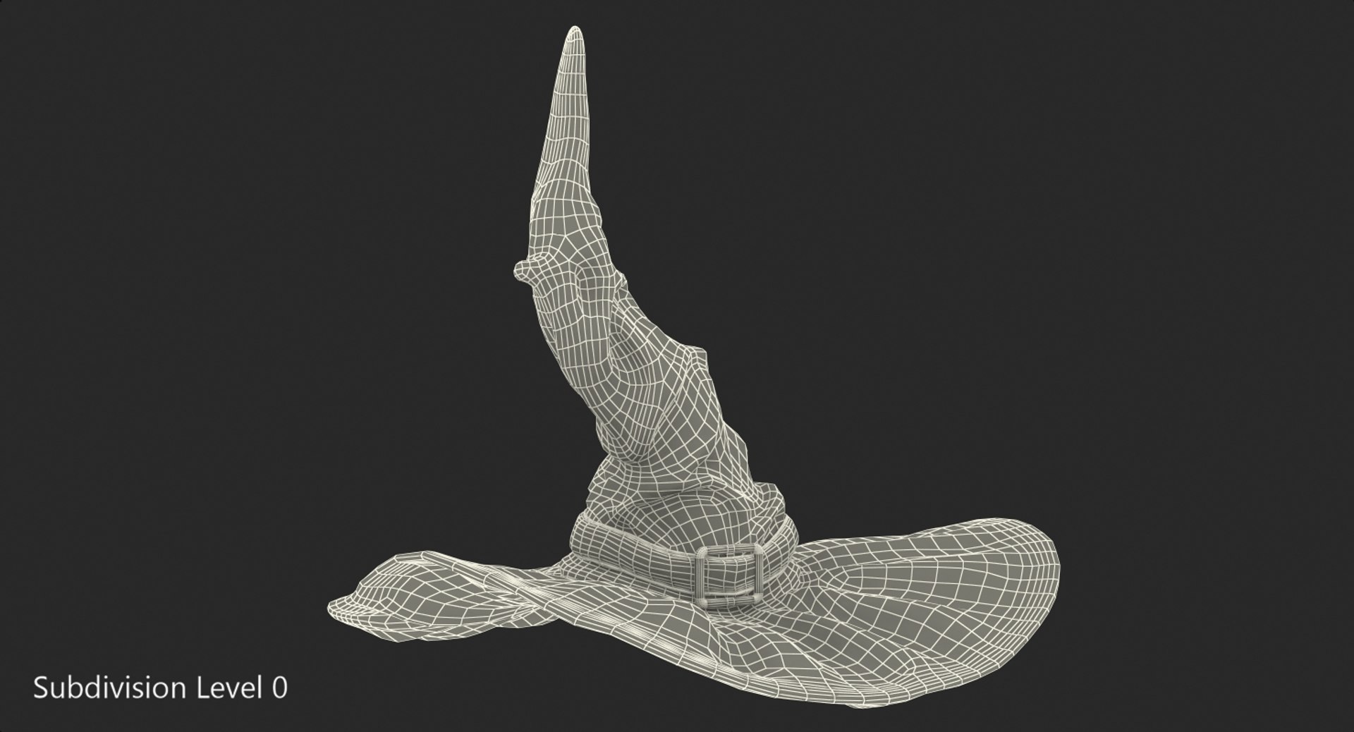 Old Witch Hat 3D Model - TurboSquid 1332776