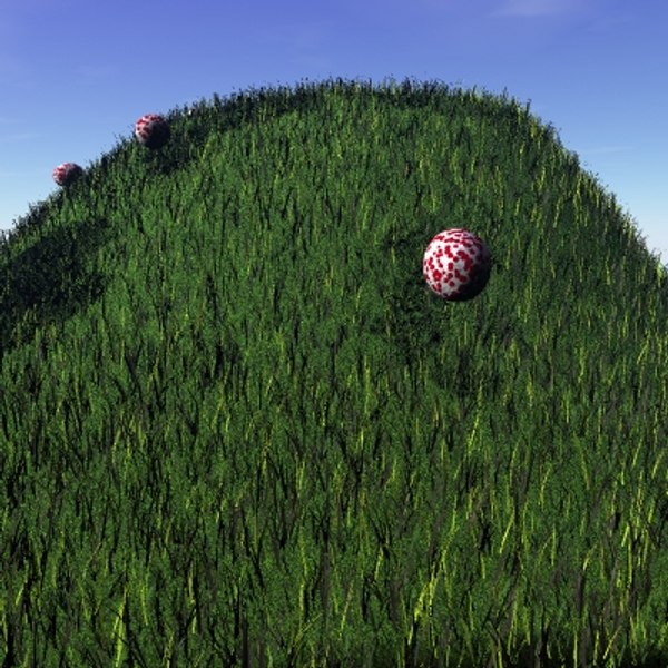 alien grassy hill grass 3d 3ds