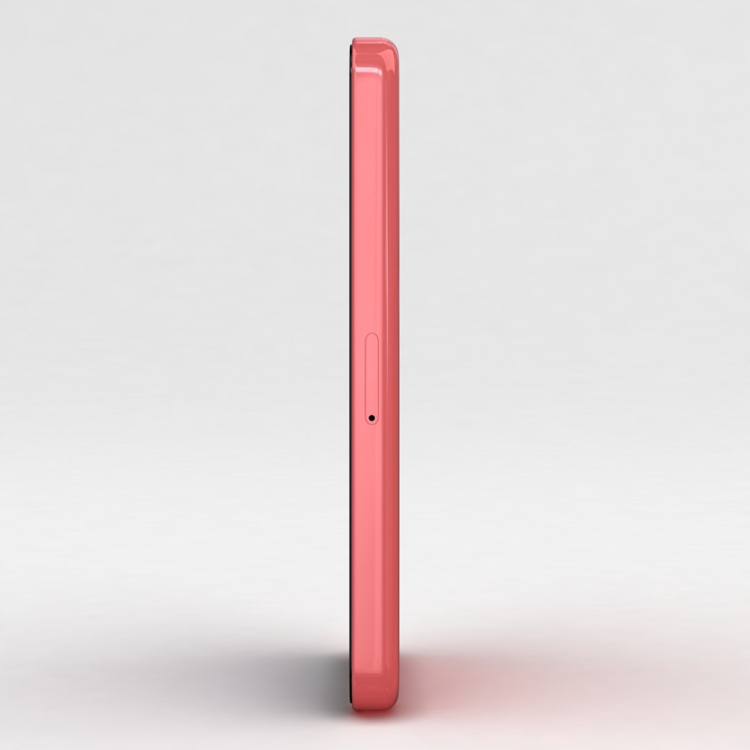 apple iphone 5c pink 3d model