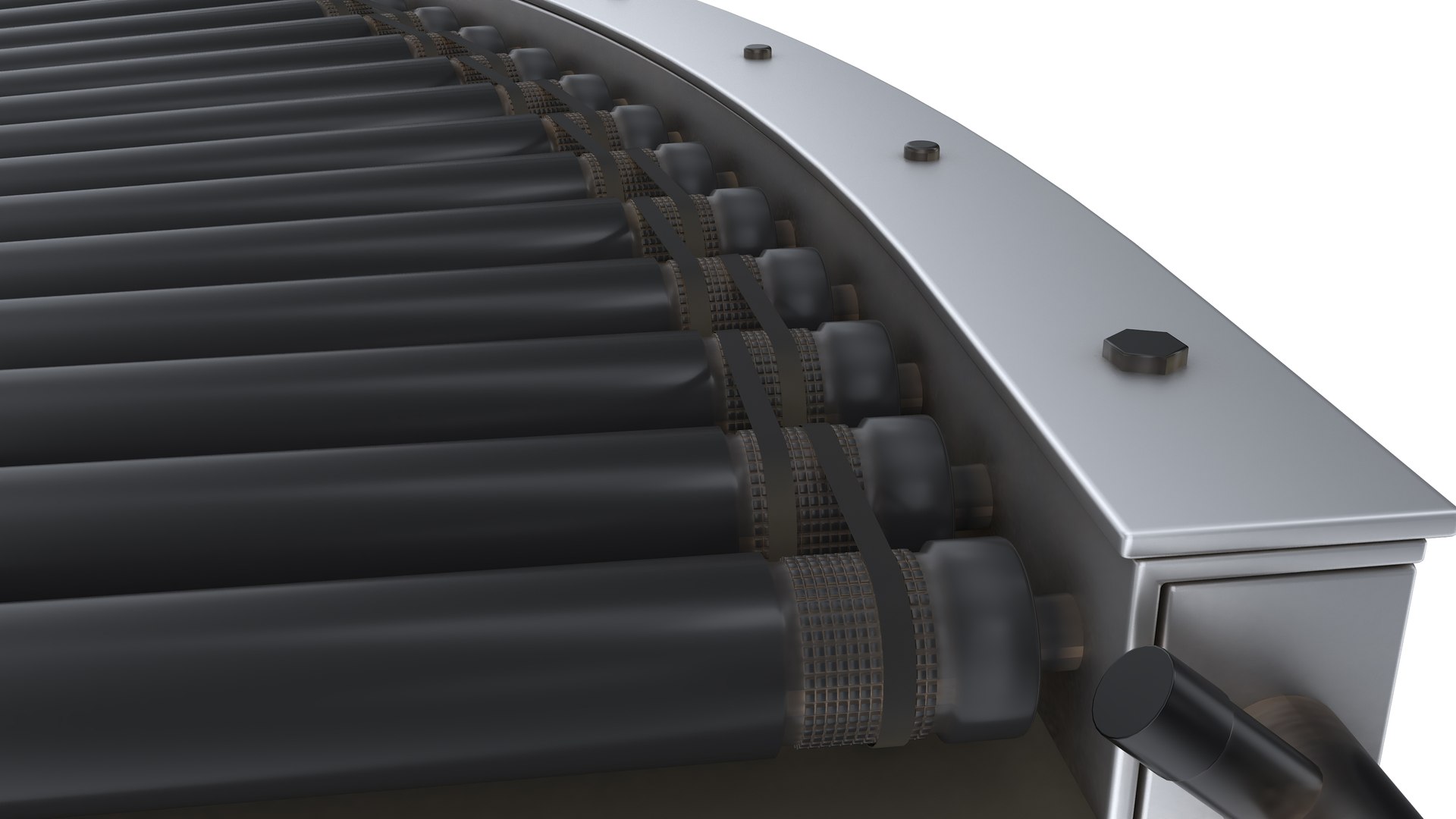 Curved Roller Conveyor 3D Model - TurboSquid 2249017