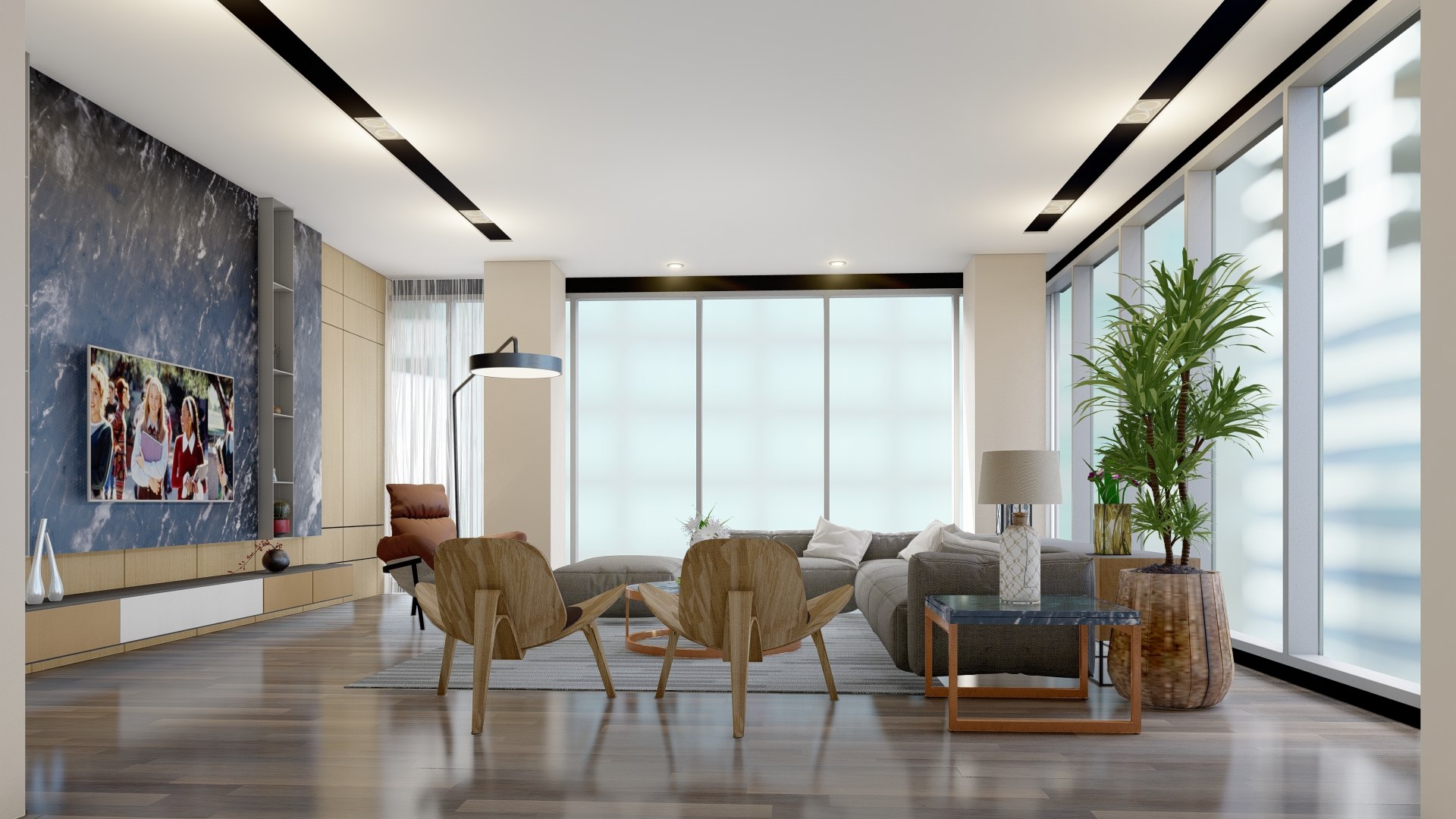 Modern Luxury Apartment Interior Revit Design 3D Model - TurboSquid 2204591