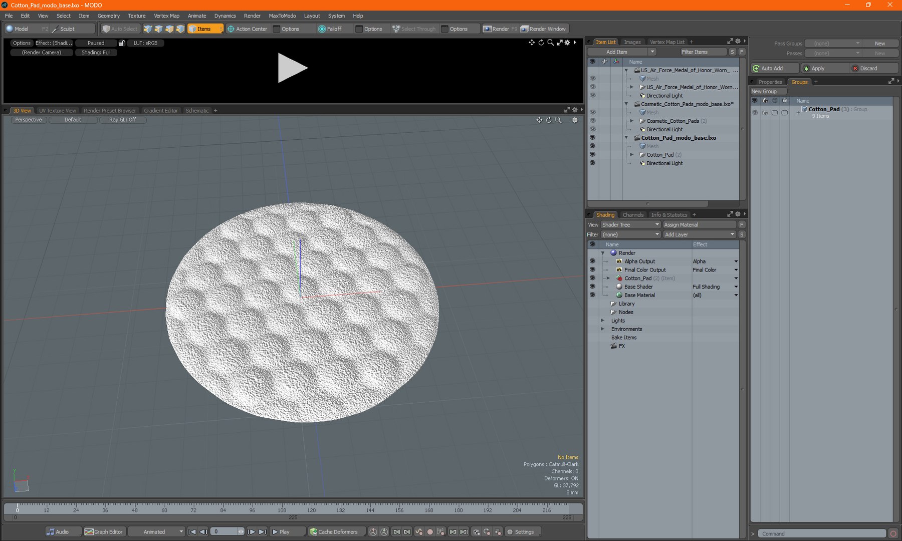 3D Model Cotton Pad - TurboSquid 2046606