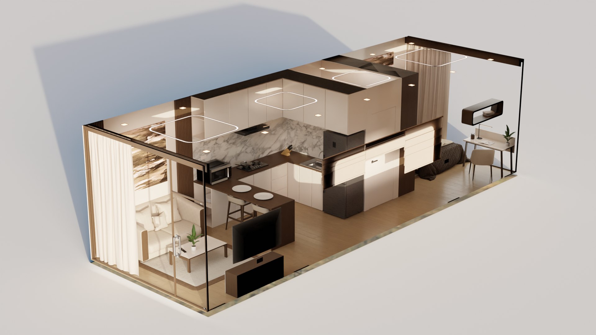 Compact Home 3D Model - TurboSquid 2224124