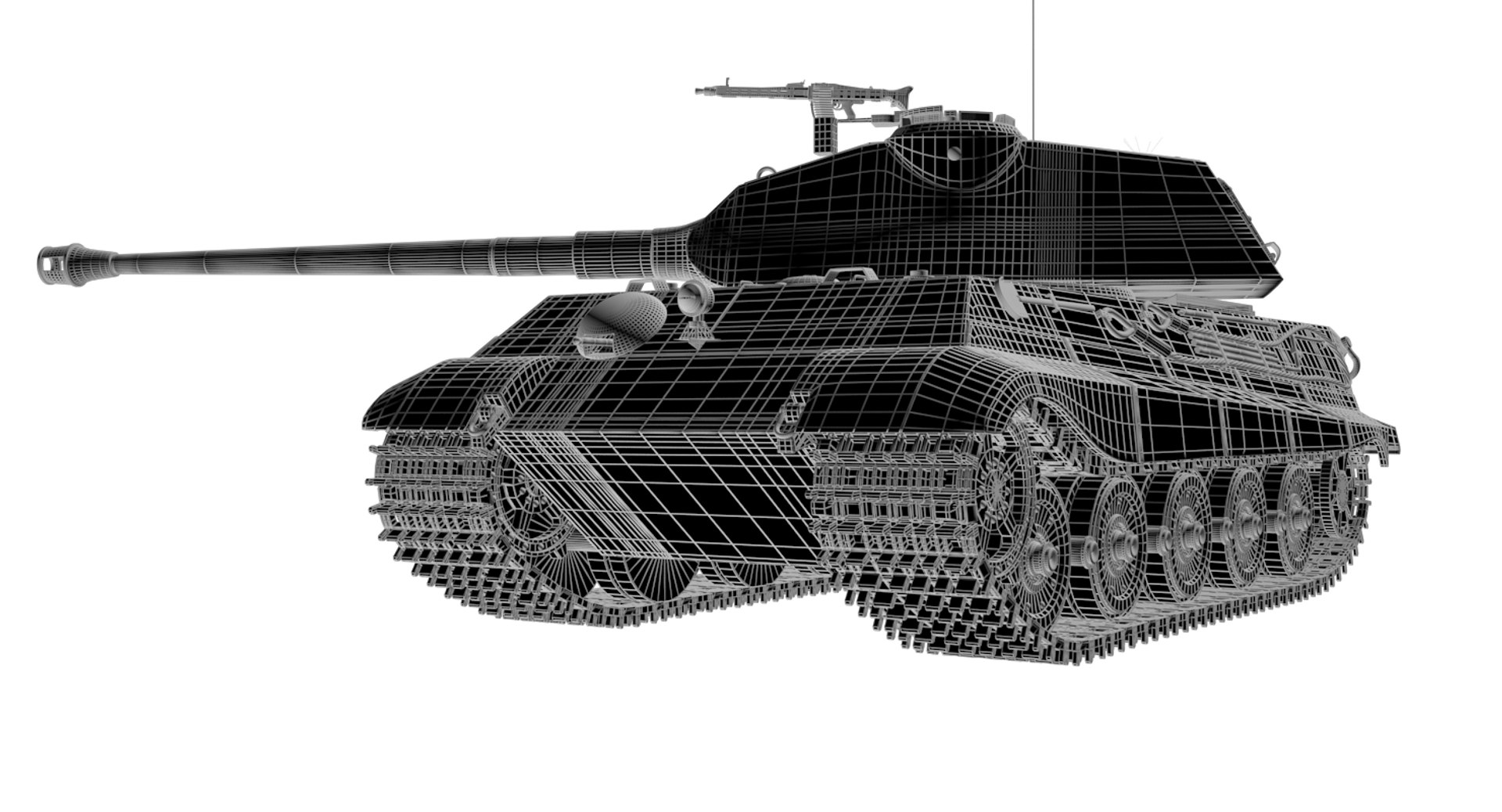 3D King Tiger - Model - TurboSquid 1301995