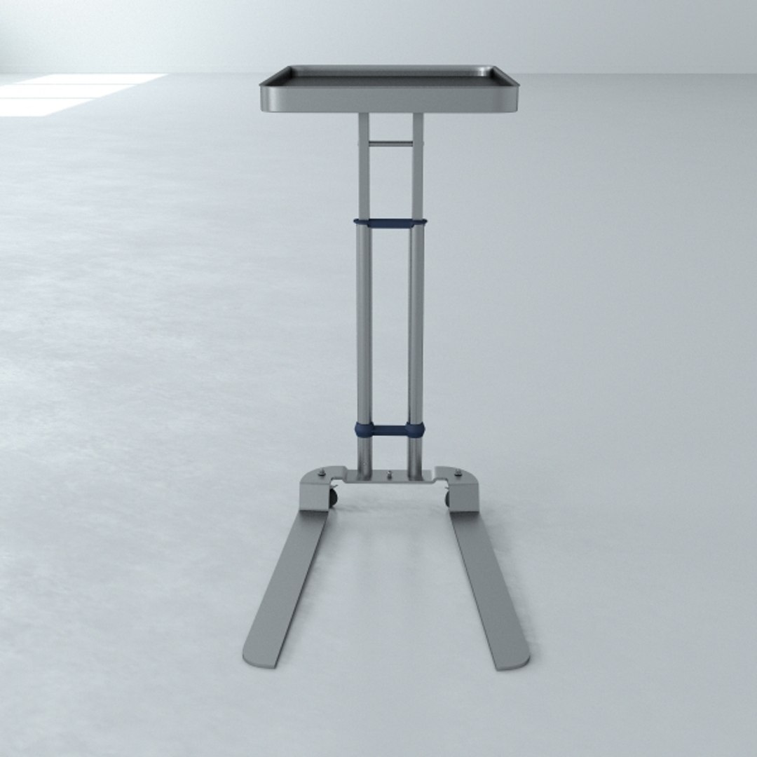 3D Foot Operated Mayo Stand - TurboSquid 1222764