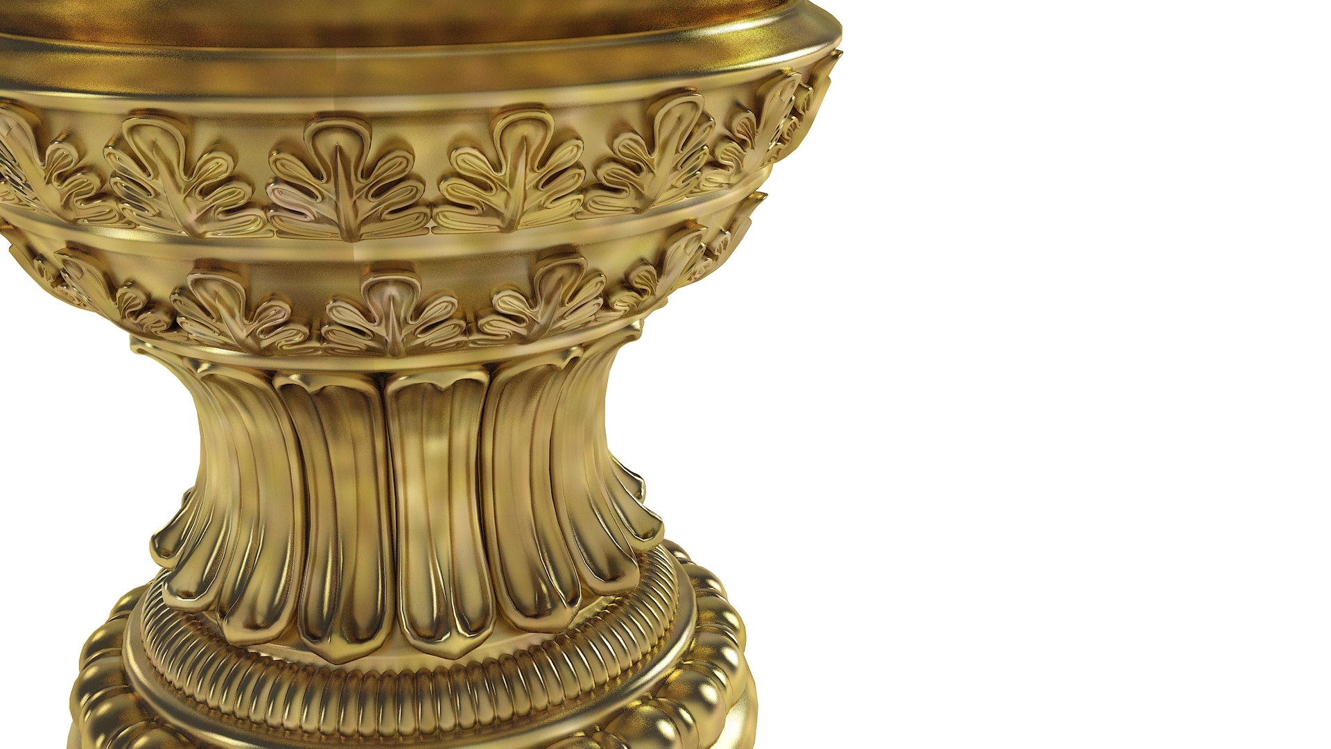 3D Golden Vase 2 Model - TurboSquid 1810627