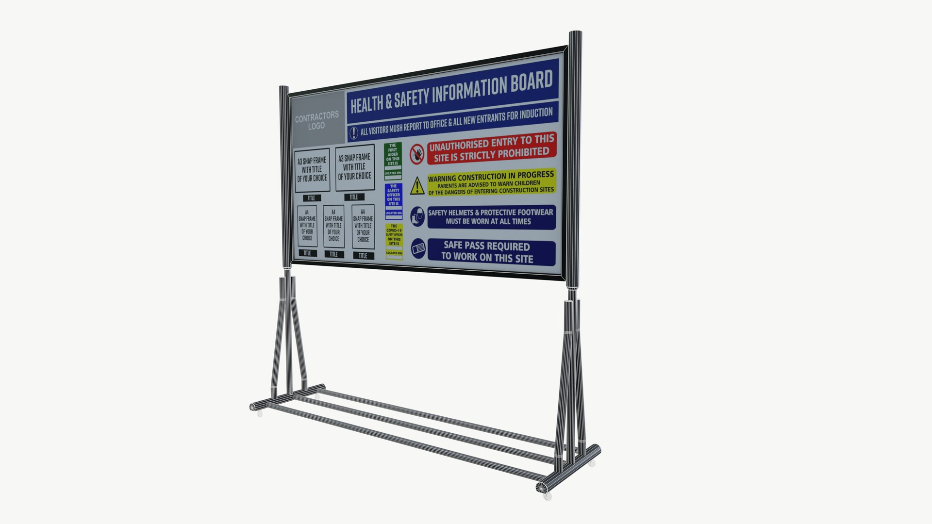 White Stand Board 3D Model - TurboSquid 2258530