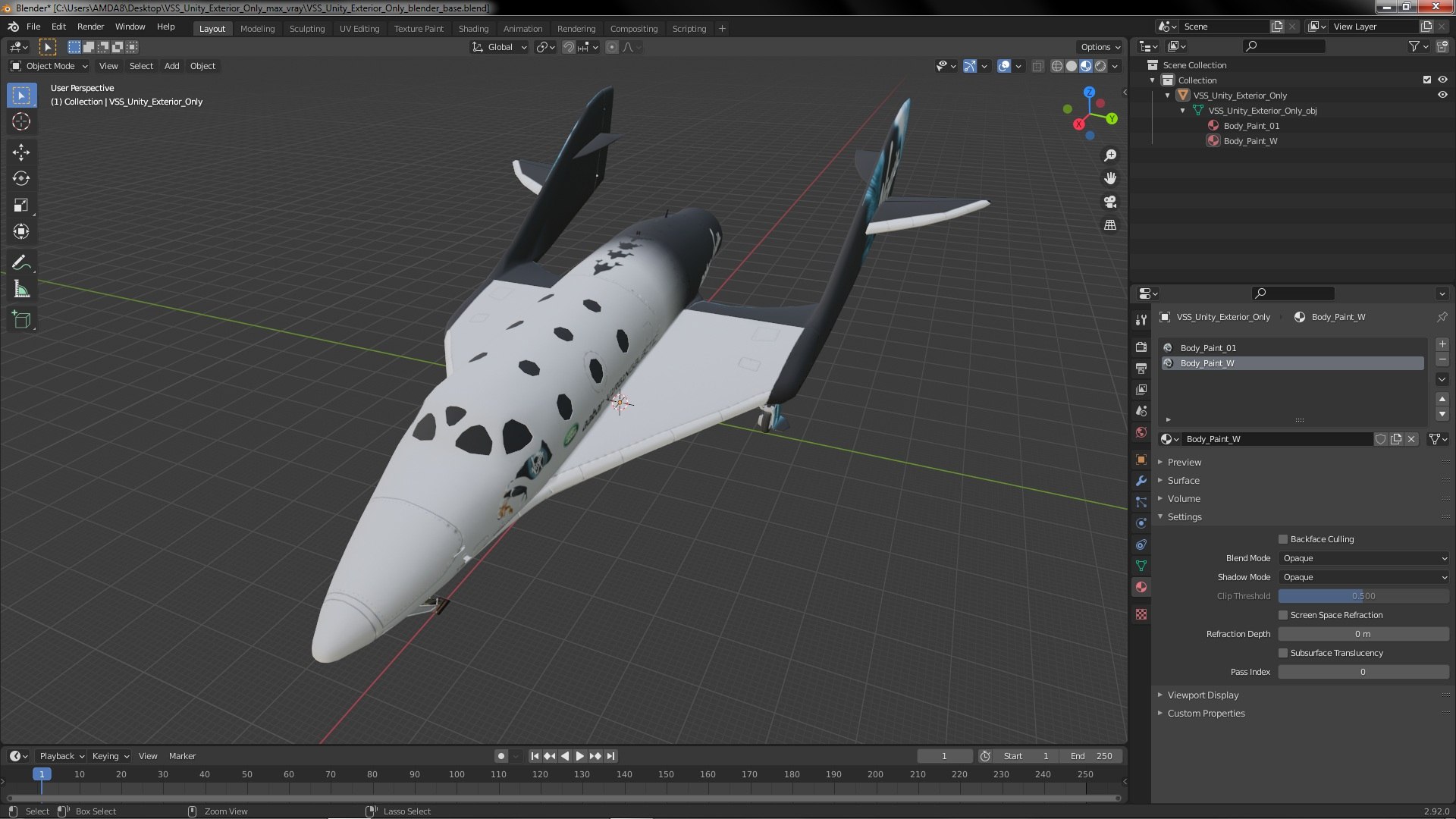 VSS Unity Exterior Only 3D - TurboSquid 1846629