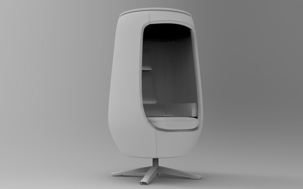 3D Capsule Lounge Chair - TurboSquid 2009066