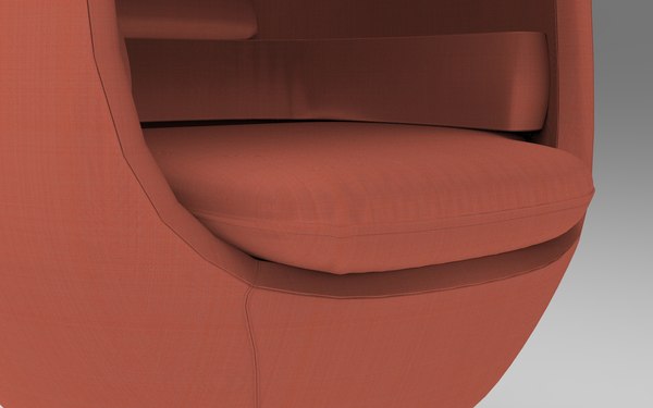 3D Capsule Lounge Chair - TurboSquid 2009066