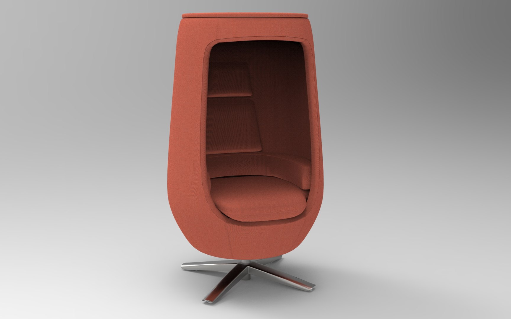 3D Capsule Lounge Chair - TurboSquid 2009066