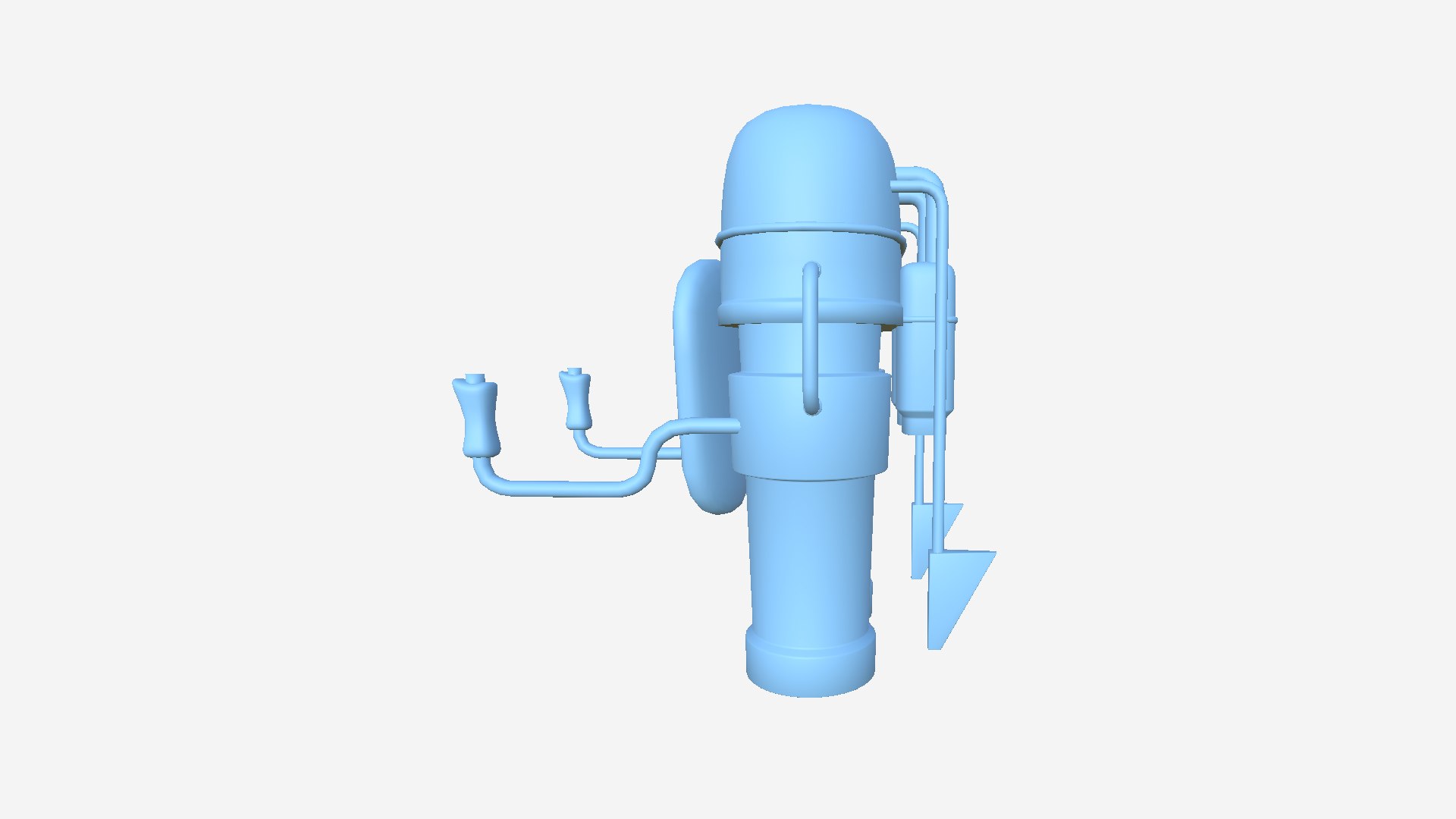 3D Model Jetpack C05 White Gold - SciFi Character Design - TurboSquid ...