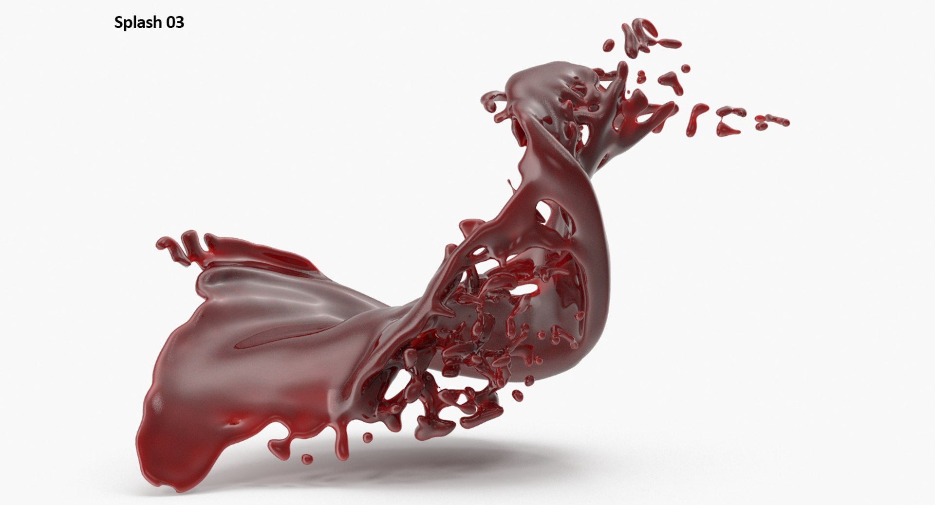 3D Blood Splash - TurboSquid 1213052