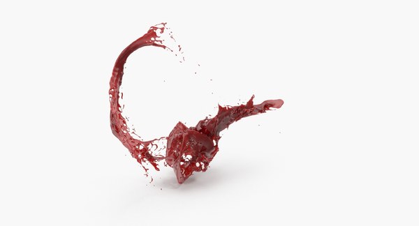 3D blood splash - TurboSquid 1213052