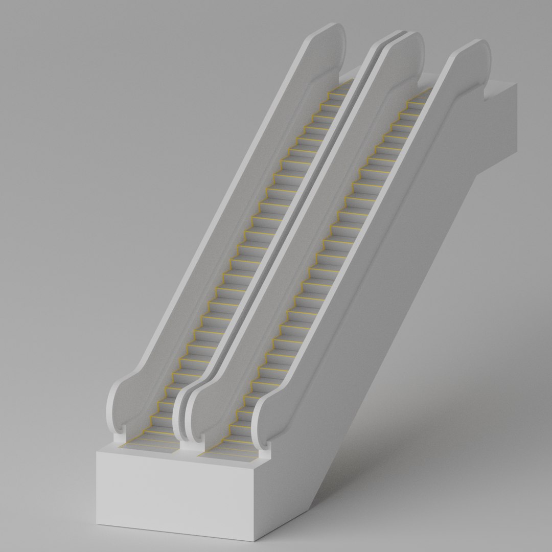 Cartoon Escalator 3D Model - TurboSquid 2170058