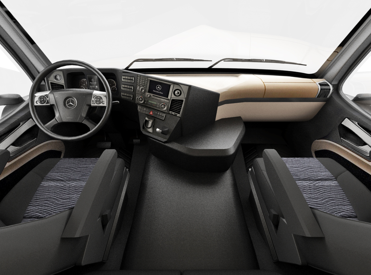 3d model of mercedes arocs tipper trailer