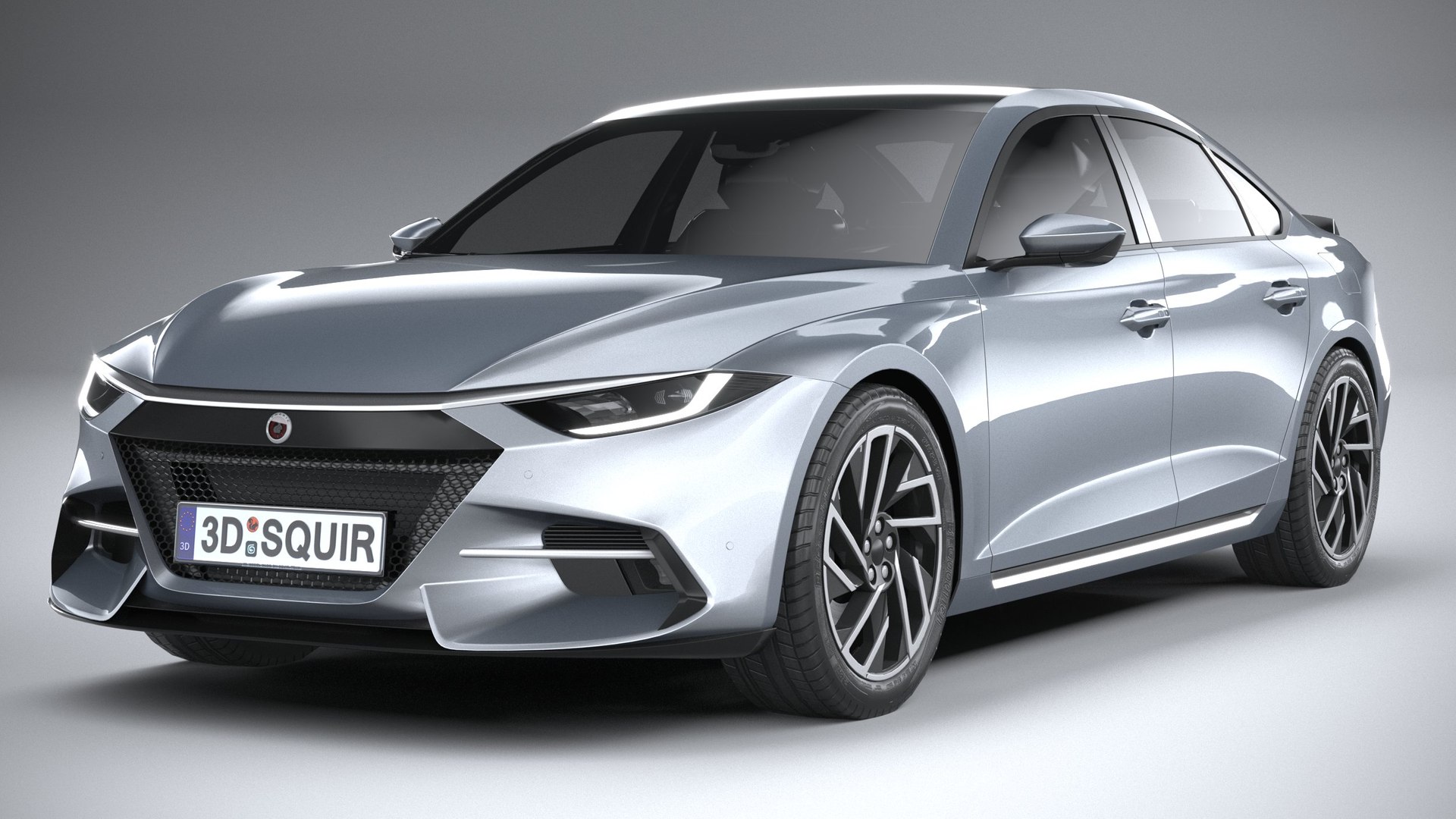 Generic Sedan V1 2022 LowPoly 3D Model - TurboSquid 2030706