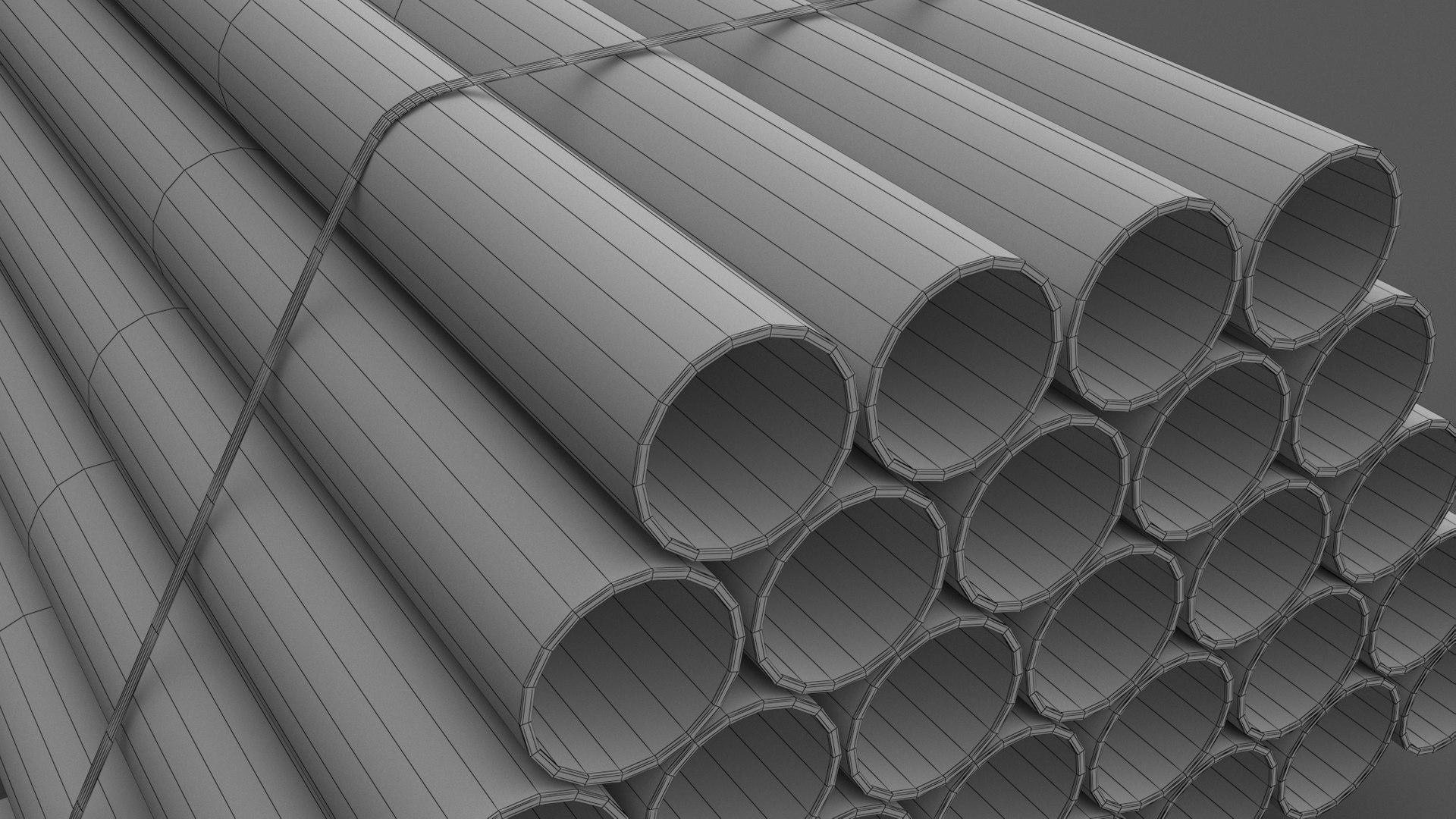 PVC Pipe With Pallet 3D Model - TurboSquid 1719417
