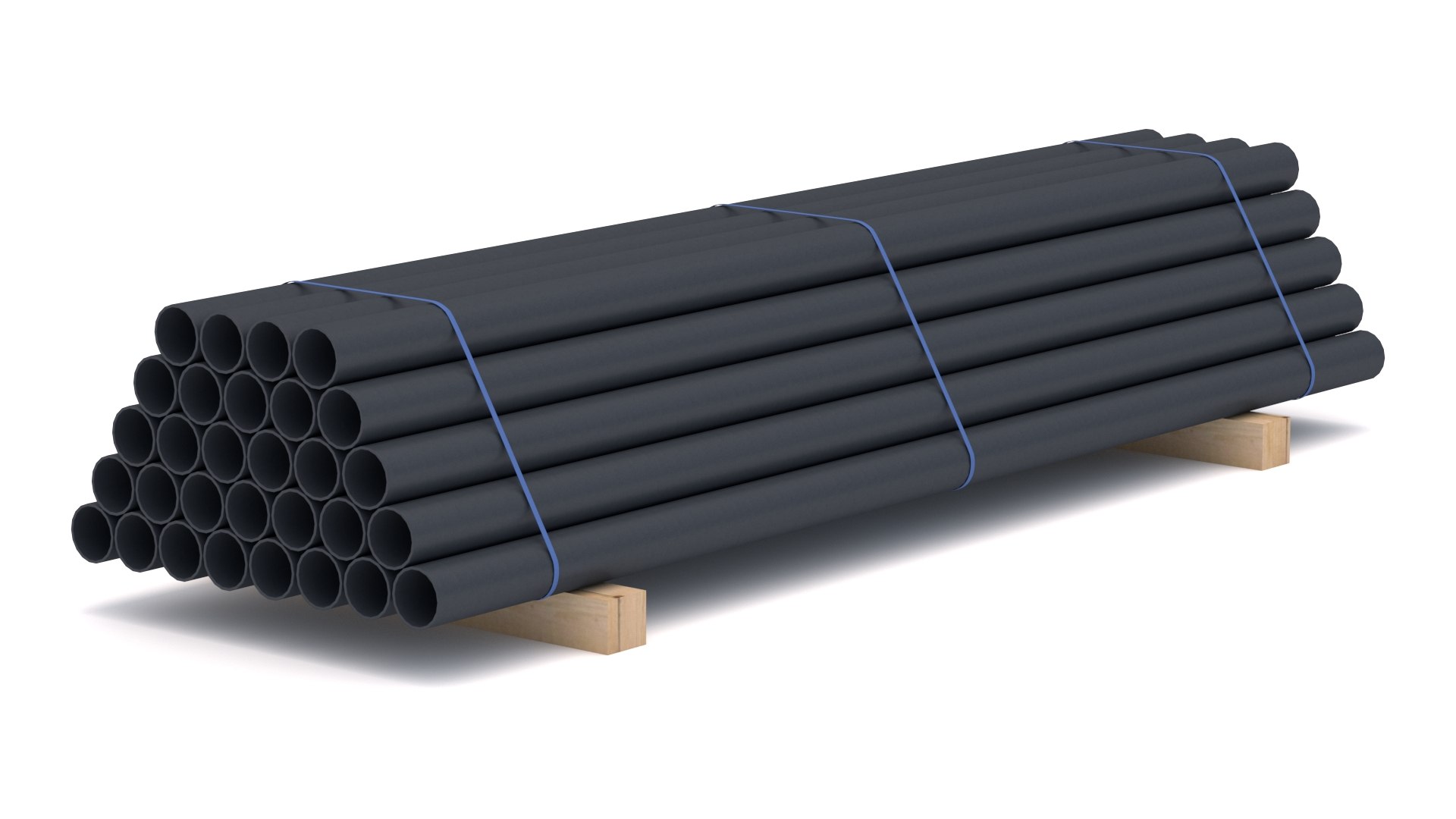 PVC Pipe With Pallet 3D Model - TurboSquid 1719417