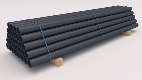 PVC Pipe with Pallet 3D model - TurboSquid 1719417