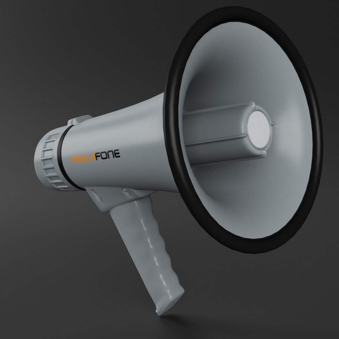3ds max megaphone