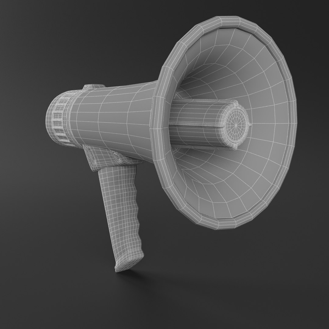3ds max megaphone