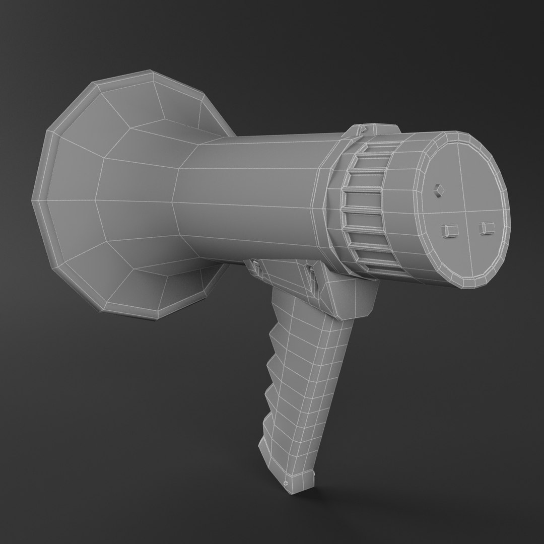 3ds max megaphone