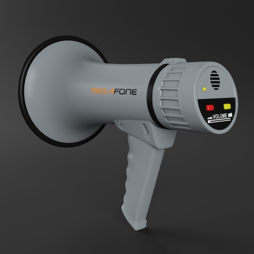 3ds max megaphone